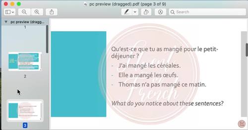 Le Passé Composé: Introduction (powerpoint) by Fluent in French | TPT