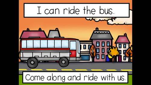 Transportation Poem Song & Video With Writing & Sequencing Activities ...