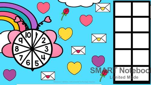 Valentine's Day Counting with 10 Frame - SMART Board Activity! | TPT