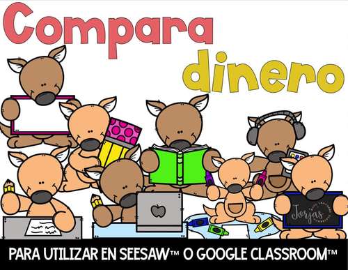 Contar monedas Comparar cantidades en español Actividades digital ...