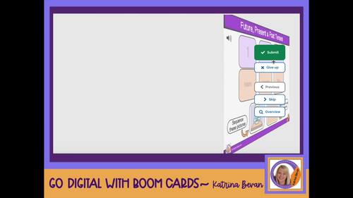 Boom Cards™: Grammar- Past, Present & Future Tenses by Katrina Bevan