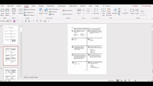 Algebra 1 and 8th Grade Math Editable Assessments by Rise over Run