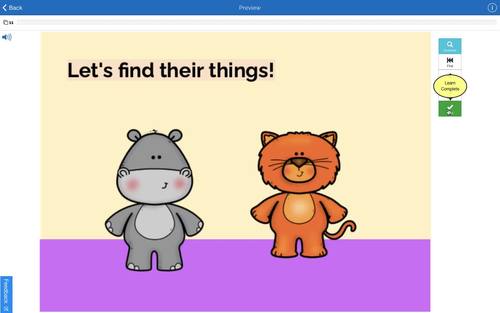 1-Step Directions with Possessives Boom Cards™ for Online Speech Therapy