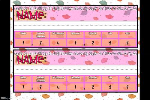Tropic Like it's Hot Name Plates by Julia's Colorful Classroom | TPT