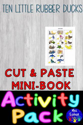 10 (Ten) Little Rubber Ducks 9 Resource Pack BOOM CARDS by Miss Esther