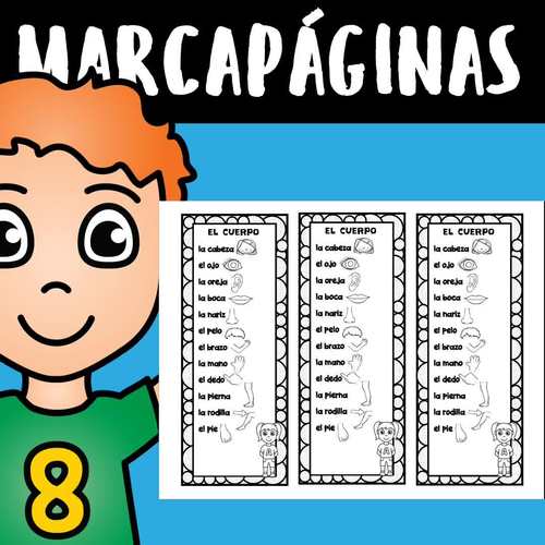 Marcapáginas de vocabulario - Vocabulary Review Bookmarks Activity in ...
