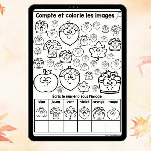 French Fall Math Activities | L'automne by Sprinkle it with French