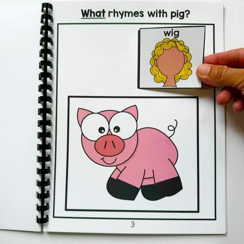 Rhyming Words Adapted Books Bundle by File Folder Heaven | TPT