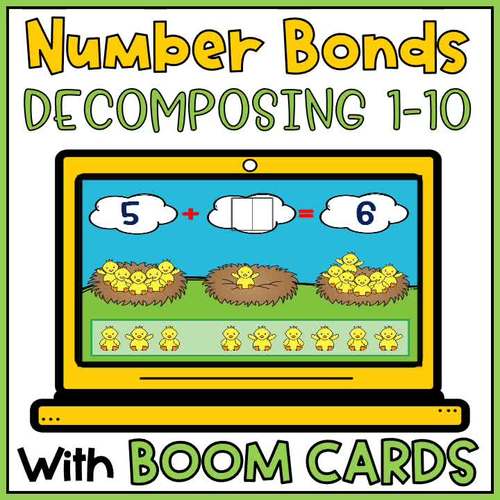 Decomposing Numbers to 10 - Decompose Numbers for Addition Boom Cards