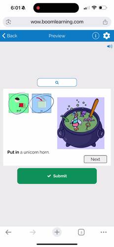 Boom Cards AAC Core Activities Halloween Witches Brew Speech Therapy Autism