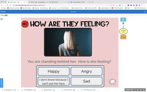 #distancelearning BOOM Cards Identifying Emotions Middle High School