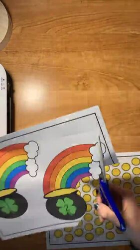 St. Patricks Day/March Number Station/Activity by Adventures with Alyssa