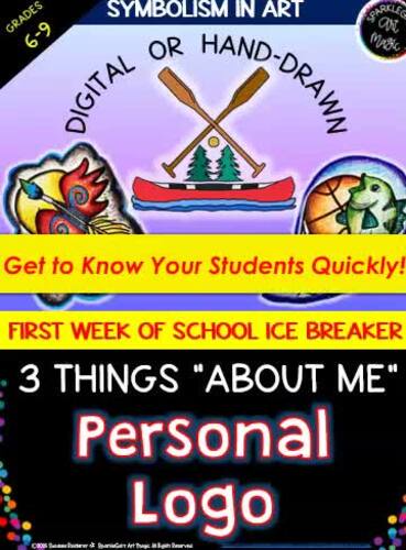 Back-to-School Art Project | Overlapping Symbol Drawing Middle School ...