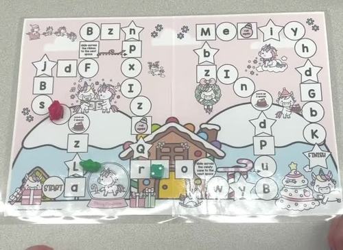 Unicorn Reindeer CVC Words Sight Words Letter Sounds Board Game ...