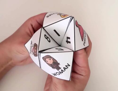 Jesus and the Sinful Woman Bible Cootie Catcher Craft for Sunday School