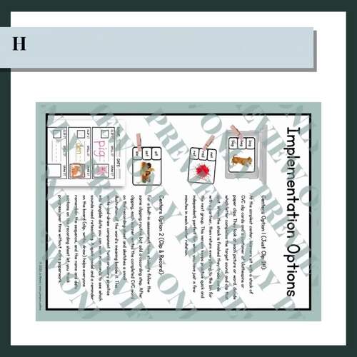 CVC Clip-It: 148 task cards with watercolor images for CVC practice | PDF