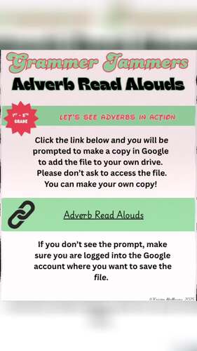 Grammar Jammers: Adverb Unit with Lessons, Activities & Worksheets for ...