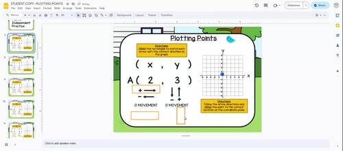 6th Grade Plotting Points on Coordinate Plane DIGITAL ACTIVITY | TPT