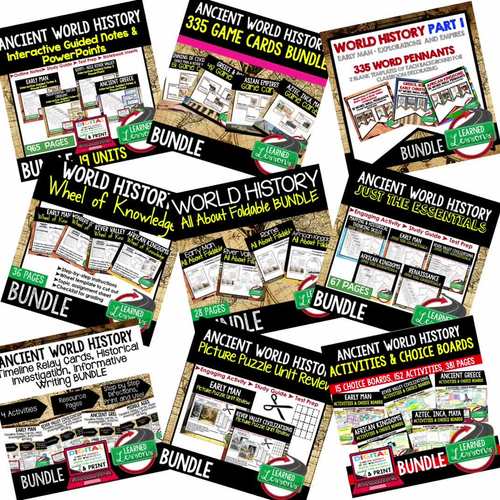 World History MEGA BUNDLE Renaissance to Modern Times (World History ...