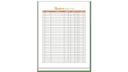 Check Register Printable by Mom Money Map | TPT