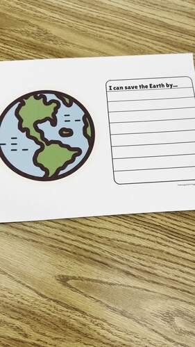 Earth Day Writing Craft for Kinder thru 3rd Grade/Color & BW | TPT