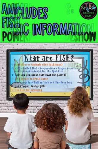 ANIMAL GROUPS: FISH POWERPOINT W/ 20 ANIMAL PHOTOS HUGE TIME SAVER NO PREP