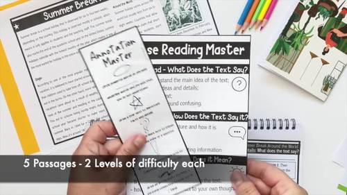 End of Year Close Reading Passages & Comprehension Questions | EOY Activ