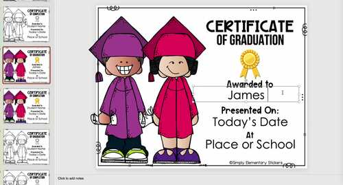EDITABLE End of Year Graduation Printable Certificates of Completion