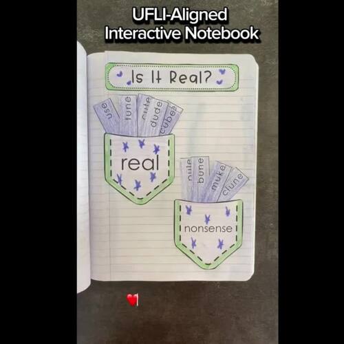 UFLI Interactive Notebook of Phonics Worksheets Activities Kinder 1st ...