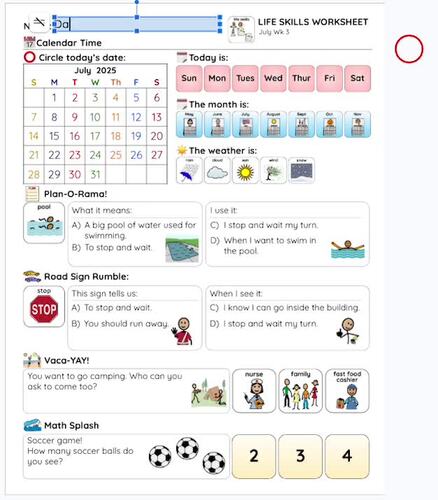 Summer Life Skills for AAC & Special Ed • Easy Prep, Real-World Practice!