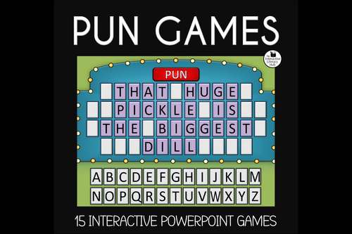 Pun Games - Examples of Puns in Sentences - 15 Interactive PowerPoint Games