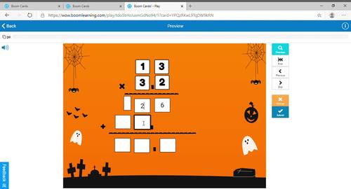 Multiplying Decimals Boom Cards Halloween by Language Forum | TpT