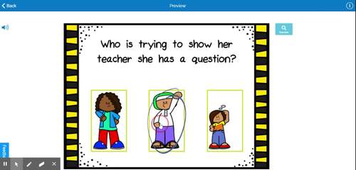 NEW *ANIMATED GIFS* Identifying Gestures-Social Skills-BOOM CARDS