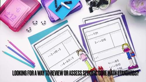 5th Grade Fraction Review Worksheets | Adding Fractions | Multiplying ...