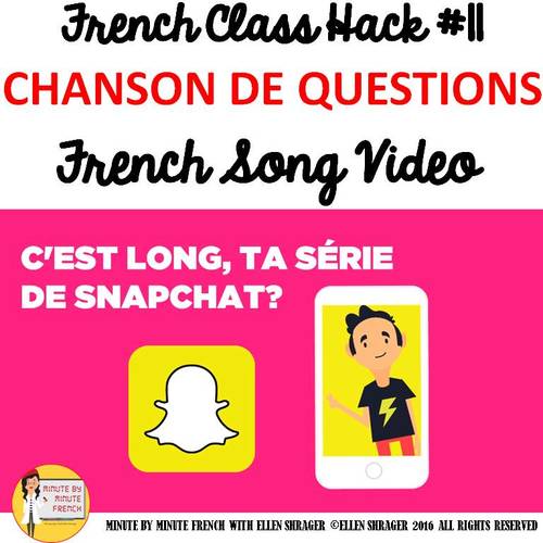 11 French Class Transition Video "Questions" for CI TCI TPRS and 90% TL