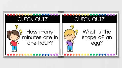 Quick Quiz Brain Break PPT by Crafted with Bliss by Teacher Pia | TPT