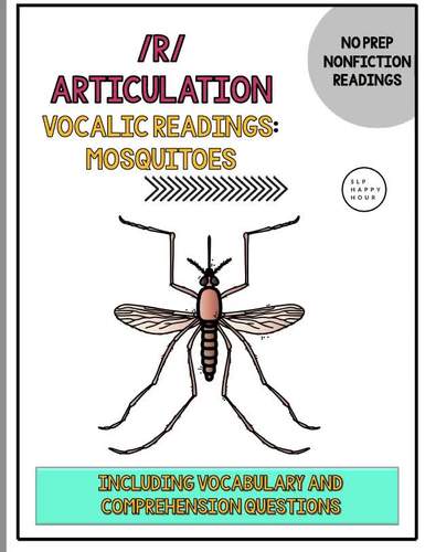 Vocalic R Articulation Reading & Vocalic R Sentences - Bloodsuckers ...
