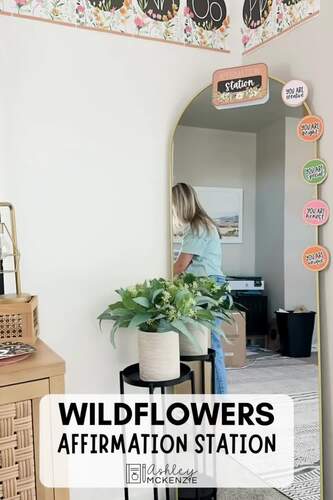 Wildflowers Classroom Decor | Affirmation Station - Editable! | TPT