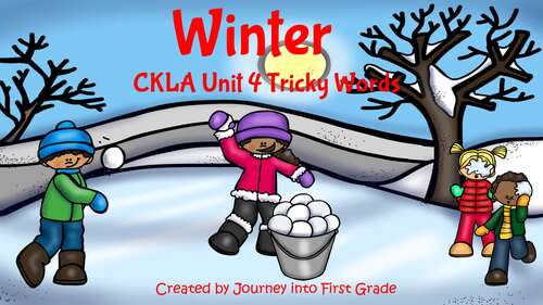 CKLA First Grade Unit 1-4 Skills Tricky Word Digital Activity (Winter )