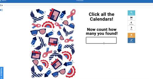 FOURTH OF JULY PATRIOTIC THEMED ISPY BOOM CARD DECK:OT /SLP GAME