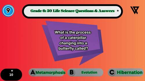 50 Life Science Questions & Answers Video for Grade 6 Students in 1080 HD
