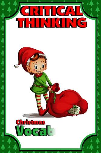 VOCABULARY FRACTIONS CRITICAL THINKING TASK CARDS Christmas Edition ...