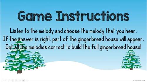 Solfege Build a Gingerbread House Which Melody Game La-Sol-Mi LSM