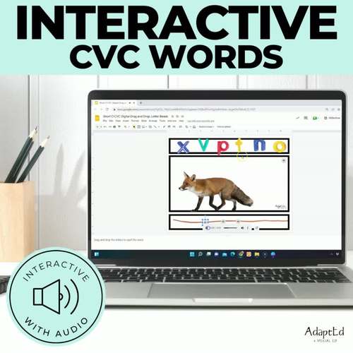 CVC Word Builder Interactive Short O by AdaptEd 4 Special Ed | TPT
