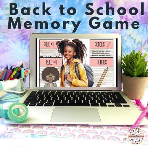 Back to School Procedures and Rules Memory Game by Humble Bird | TPT