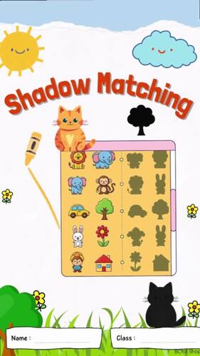 Fun & Educational Shadow Matching Printable Worksheets for Kids by ...