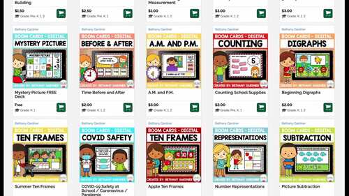 Boom Cards ENDLESS GROWING BUNDLE First Grade Kinder Math Phonics Holidays