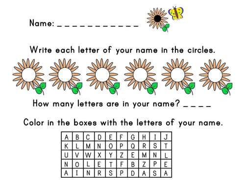 Name Writing Practice Name Recognition Editable Worksheets PreK ...