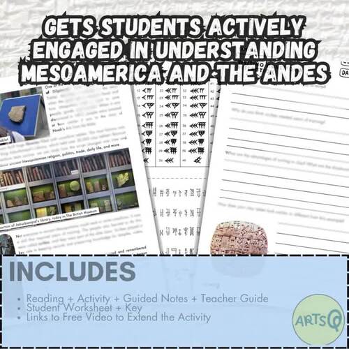 Cuneiform and Early Writing | Mesopotamia Reading, Activity, Guided Notes