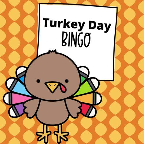 Turkey Day Bingo Version 2 | A Thanksgiving Bingo Game With Words and ...